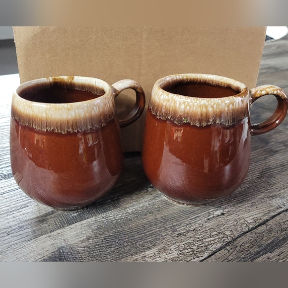 Mccoy | Dining | Vintage Mccoy Brown Pottery Glaze Mugs | Poshmark